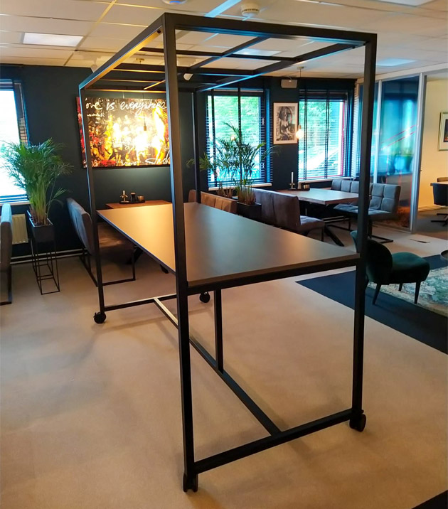 Bartafel DRIVE 240 met sfeervol dakelement - 90 cm hoog